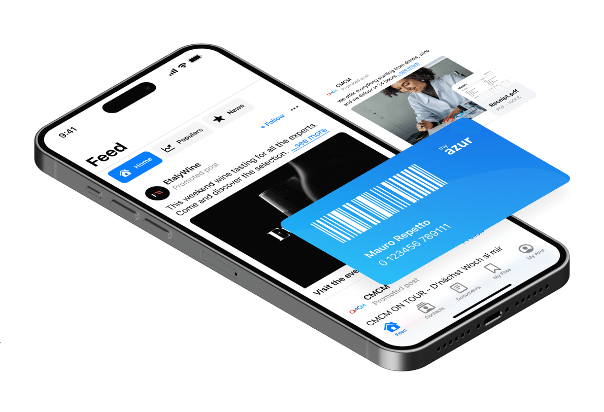 MyAzur | E2E pour un flux commercial sécurisé et numérisé