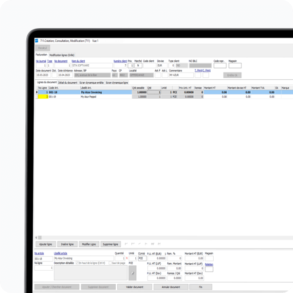 Peppol & E-Invoicing | Azur: Votre ERP Made In Luxembourg